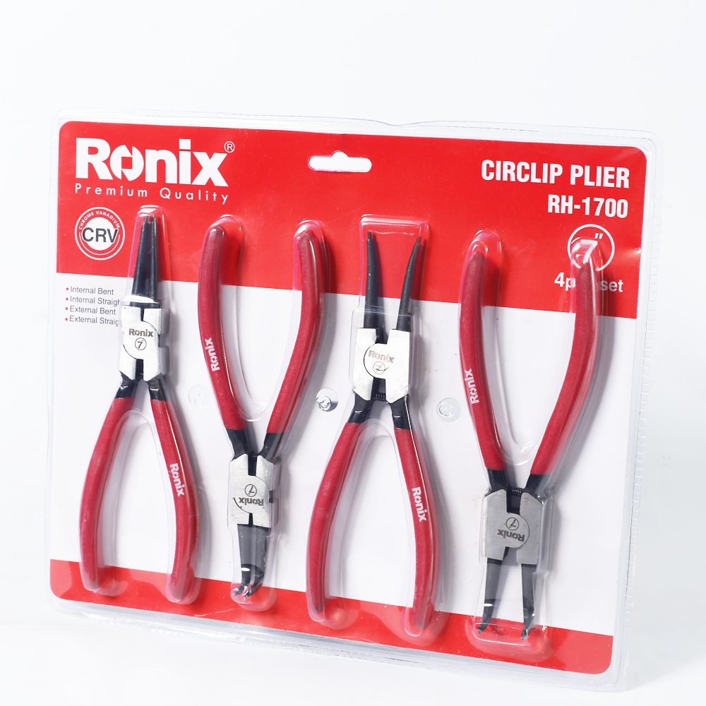 Ronix 4pc Circlip Pliers - Tools Online